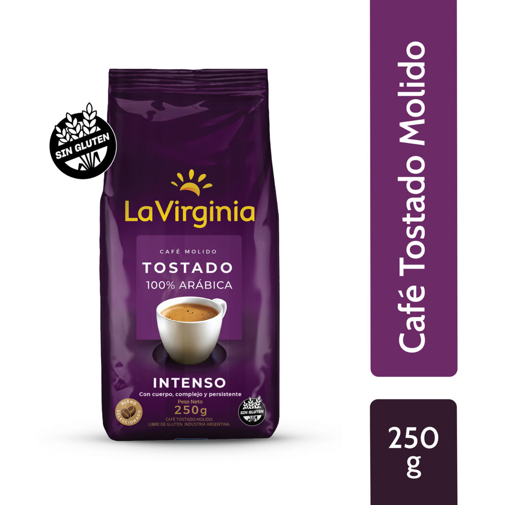 La Virginia Café Tostado molido Intenso 100% arábica x 250 Grs. – Puro Café